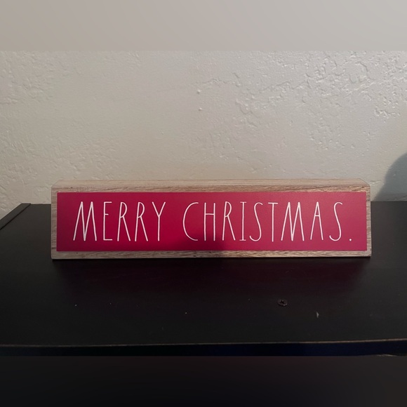 Rae Dunn | Holiday | Rae Dunn Red Merry Christmas Sign | Poshmark